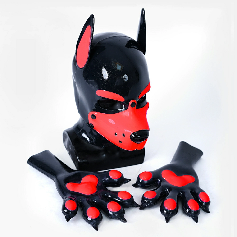 Muzzle dog mask & Cute Furry Paws