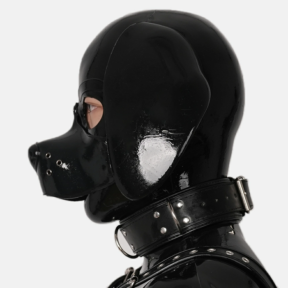 Silicone Black Beagle Muzzle Dog Mask