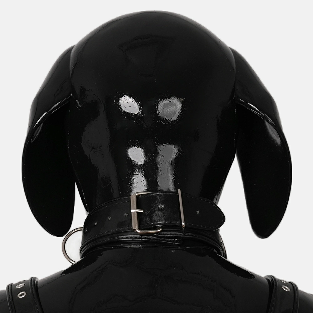 Silicone Black Beagle Muzzle Dog Mask