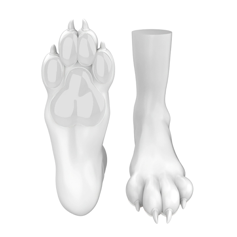 Silicone Furry Dog Feet – Basic version